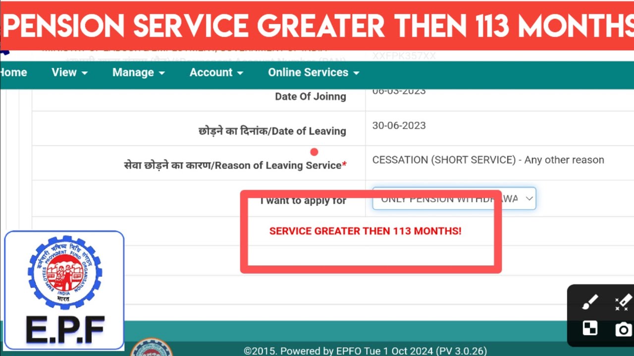 PF Service Greater then 113 Months Telugu - YouTube