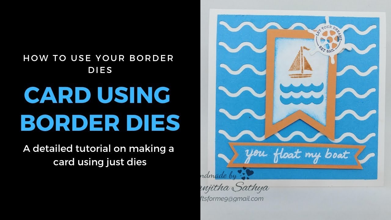 CARD MAKING IDEAS USING BORDER DIES - YouTube
