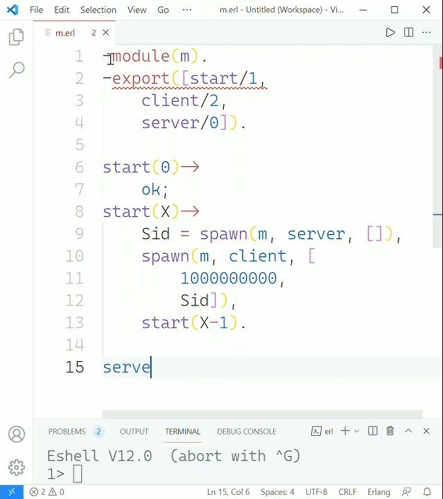 Belajar Bahasa Program Erlang / Parallel Process - YouTube