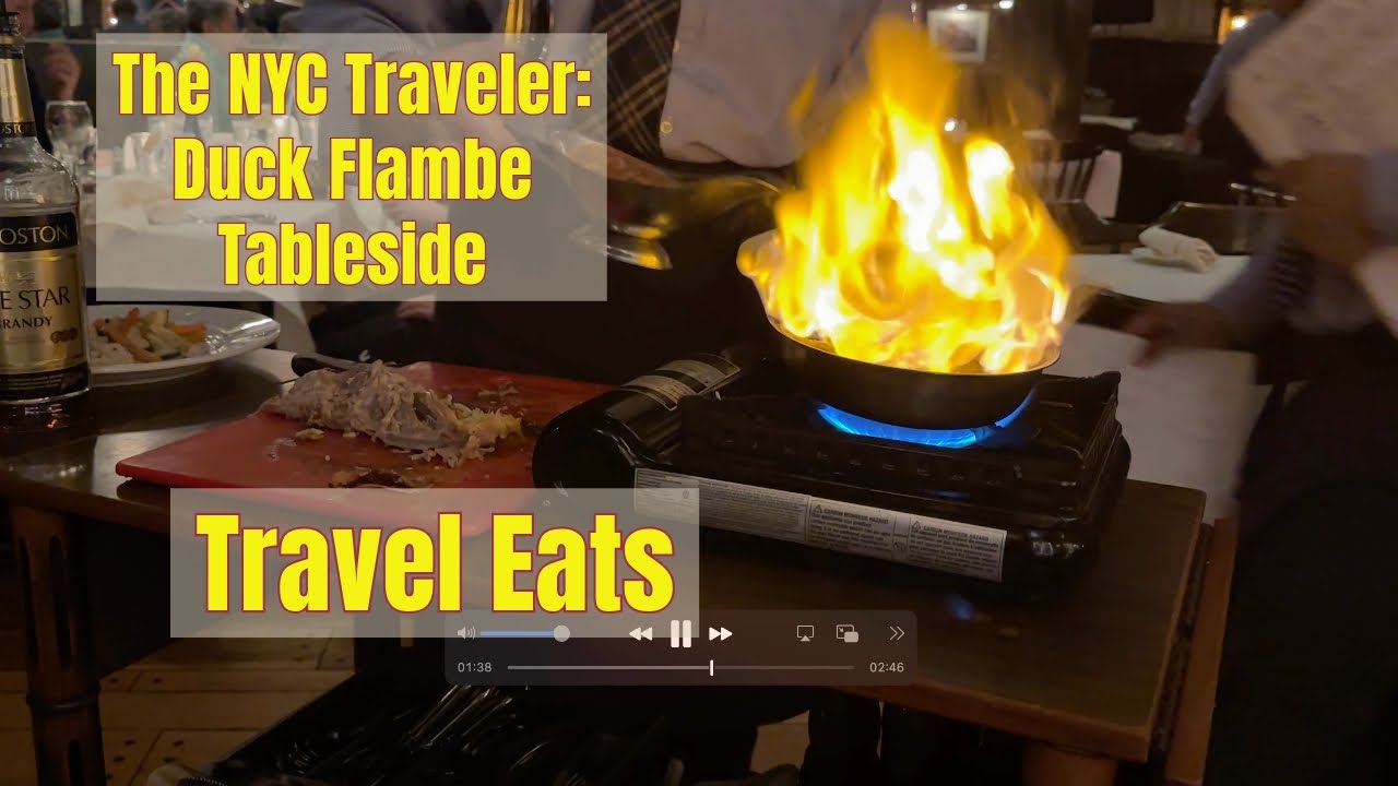 When They Flambe a Duck, Tableside: Travel Eats in New England - YouTube