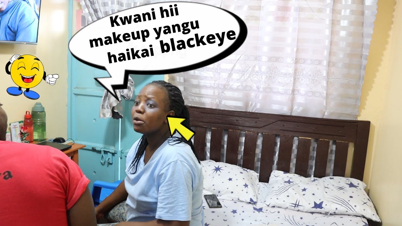 SOMEONE GAVE ME A BLACK EYE PRANK ON HUSBAND TO SEE HOW HE REACTS ...