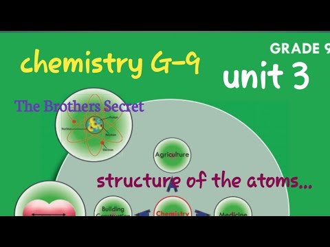 chemistry grade 9 unit 3 The structure of the atoms - YouTube
