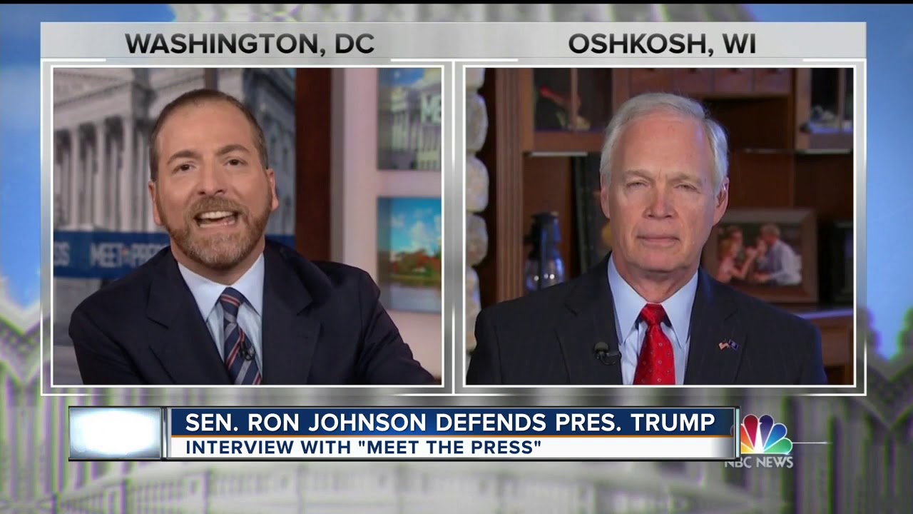 Sen. Ron Johnson defends President Trump on Meet the Press Sunday - YouTube