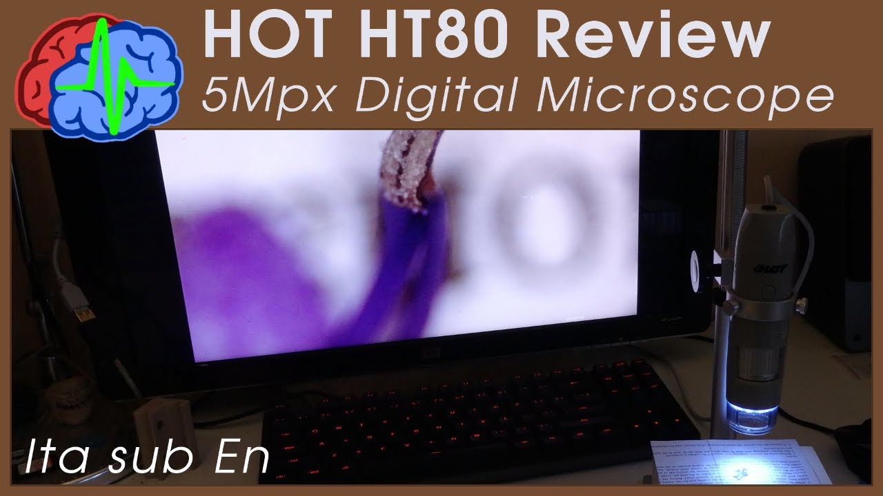 HOT HT80 5Mpx Digital Microscope Review - Ita sub En - YouTube