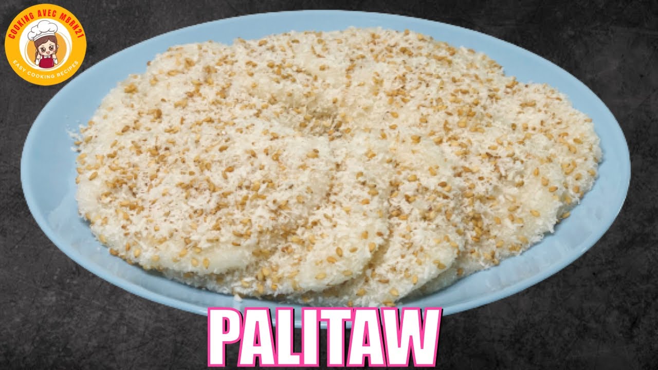 How to Make Palitaw with Grated Coconut | Authentic Filipino Dessert ...