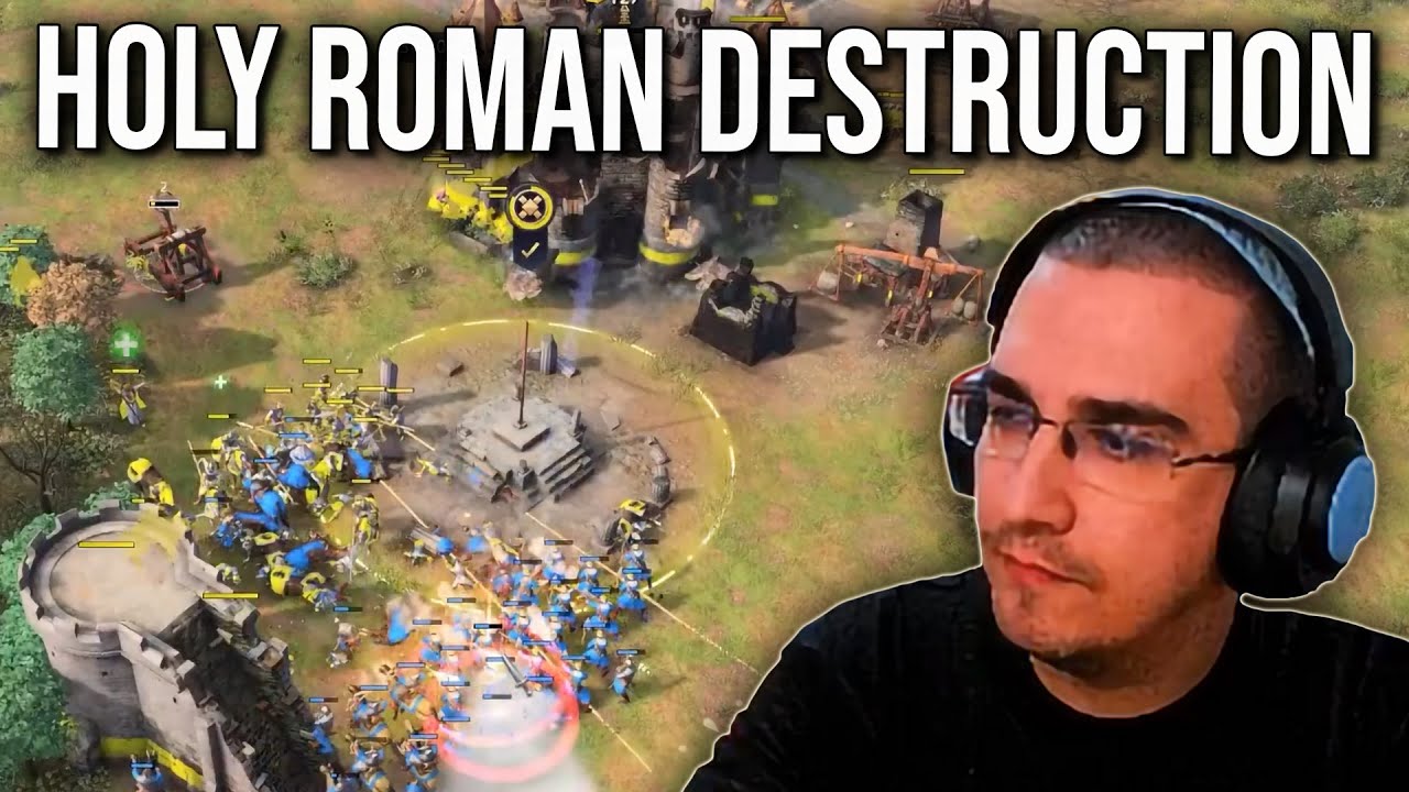 Beasty Shows His Style Of Playing HRE in AOE4... - YouTube
