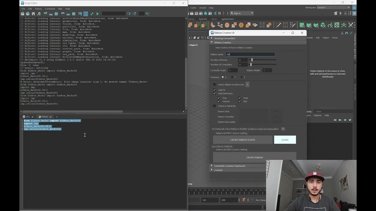 Universal Ribbon Maya Install Tutorial - YouTube