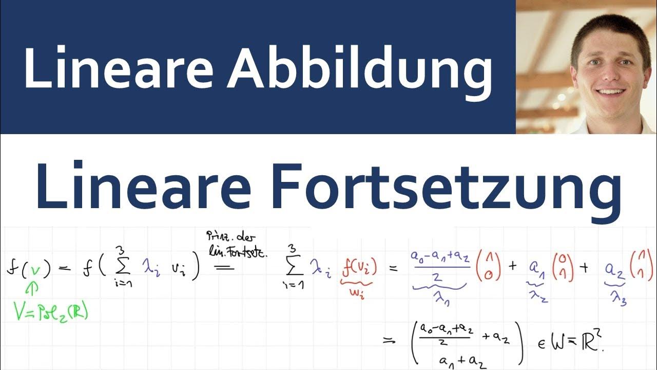 Lineare Abbildungen 13 - Konstruktion mit "Prinzip der linearen Fortsetzung" | UNCUT - YouTube