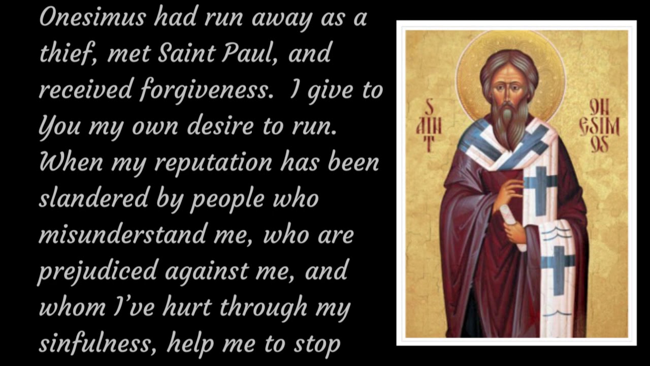 Saint Onesimus - YouTube