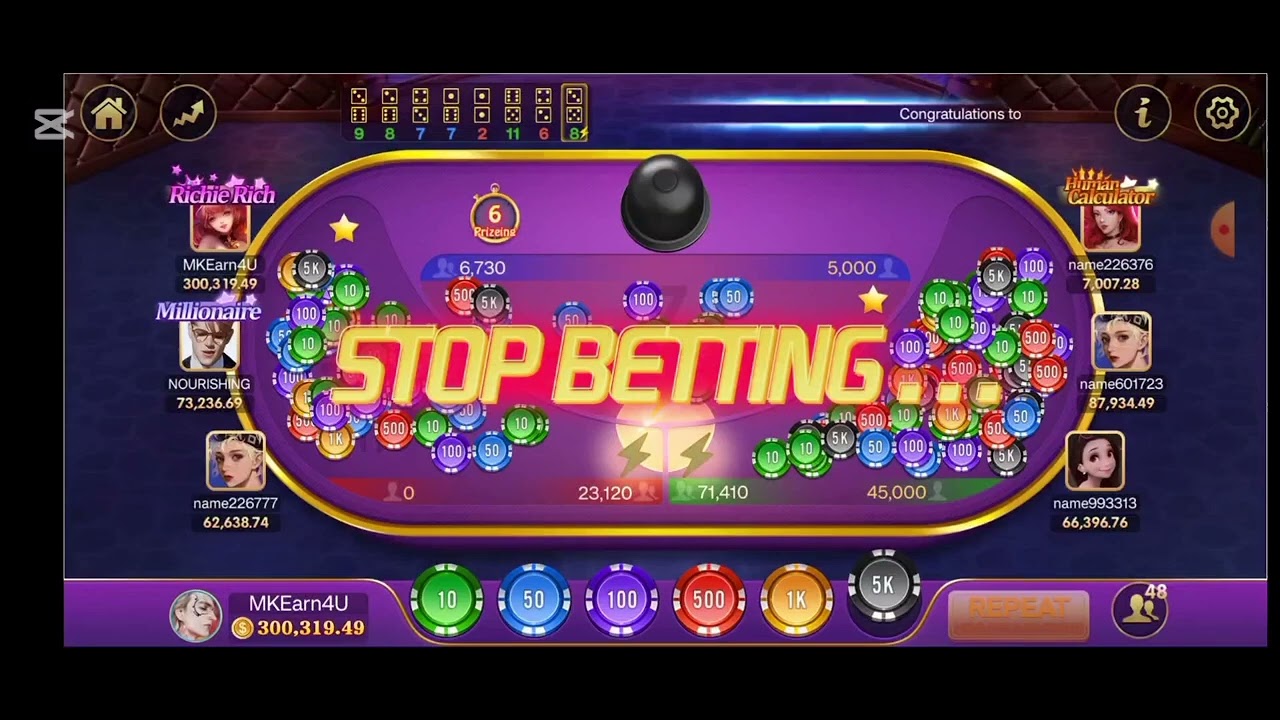 7up7down Game 150000 Winning InTimi | Live 7 up down WinningGameplay ...