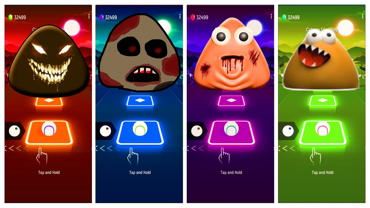 Pou Songs 🆚 Pou Collection 🆚 Pou Revenge 🆚 Poulina Tiles Hop EDM Rush 🎶 ...