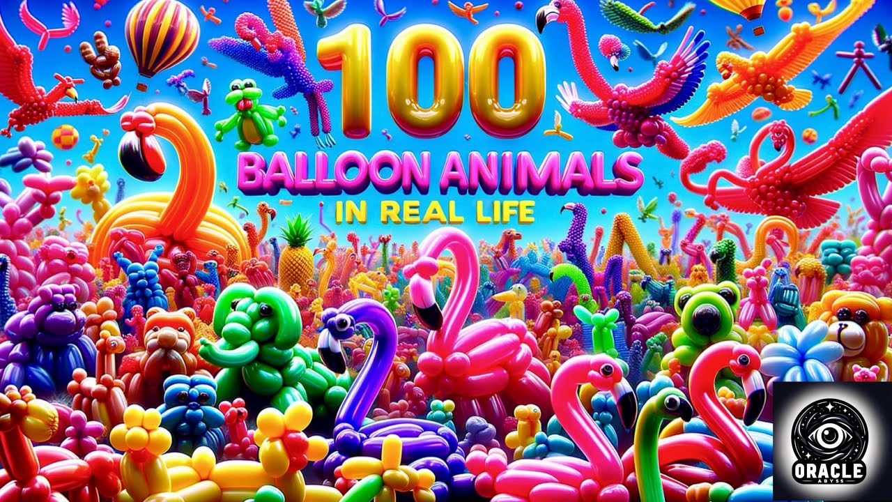 100 Balloon Animals in Real Life: A Whimsical Wildlife Journey 🎈🐅 ...