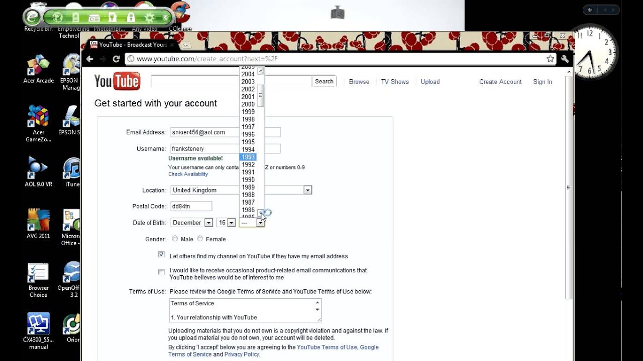 How to get a youtube account - YouTube