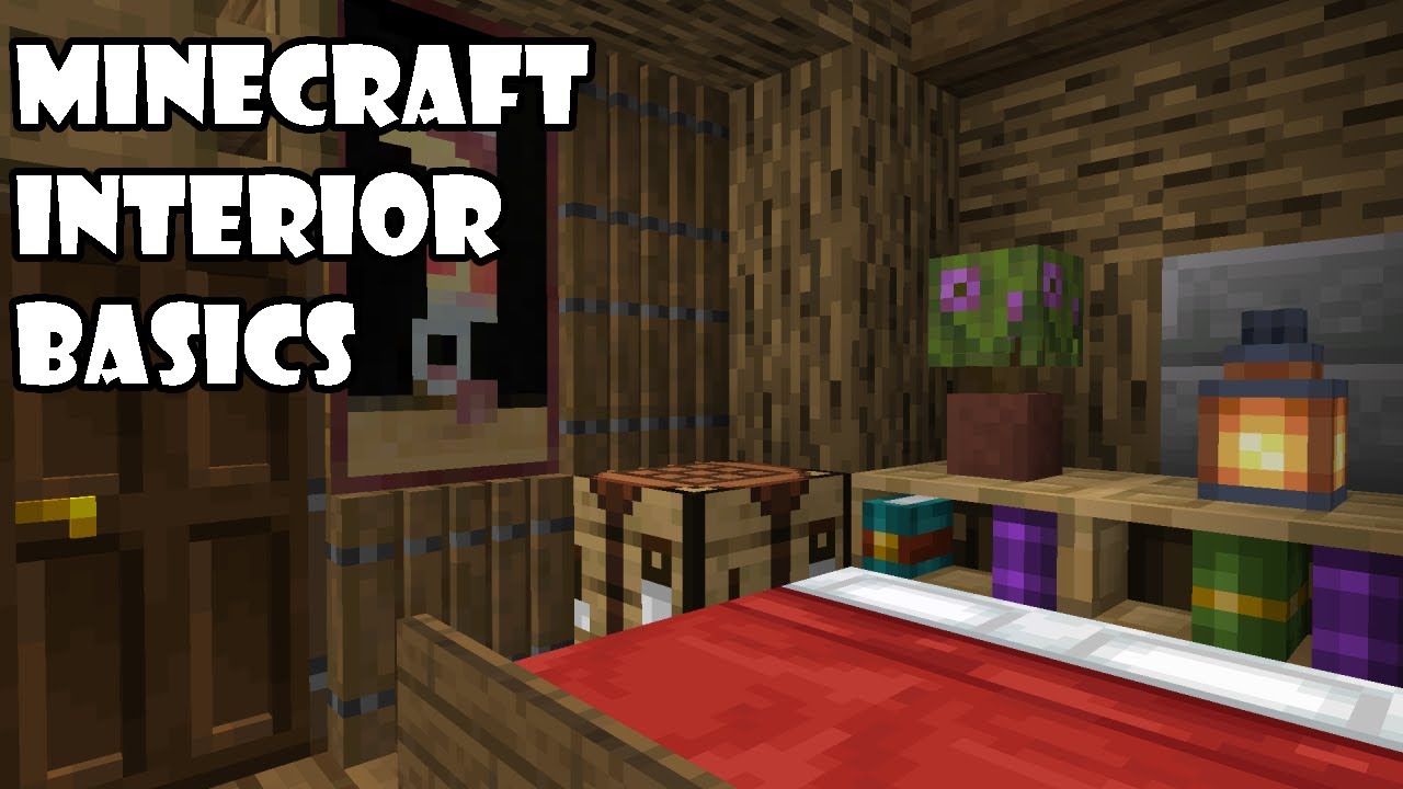 MINECRAFT FANTASY HOUSE INTERIOR TUTORIAL - YouTube