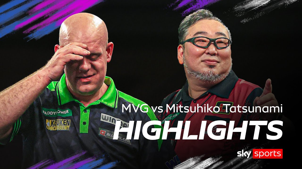 MVG faces first round SCARE 😳 | van Gerwen vs Tatsunami | World Darts ...