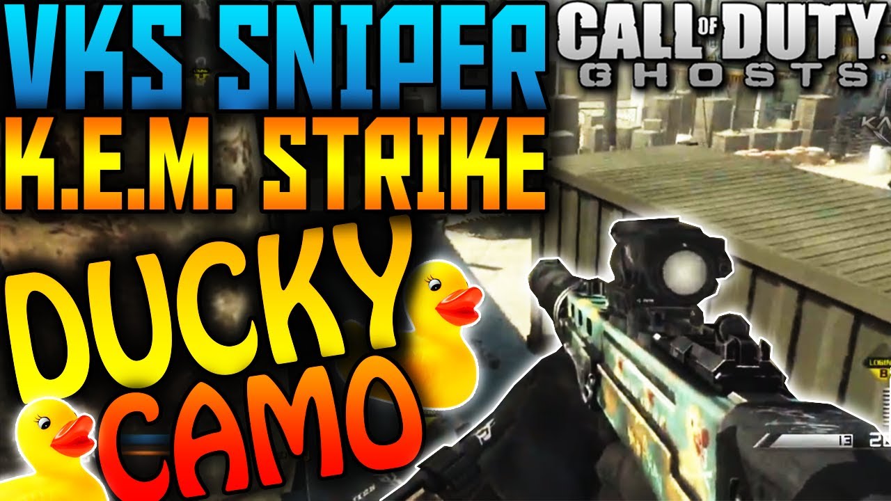 COD: Ghosts - "VKS SNIPER" KEM STRIKE w/ "DUCKY CAMO"! (COD Ghosts ...