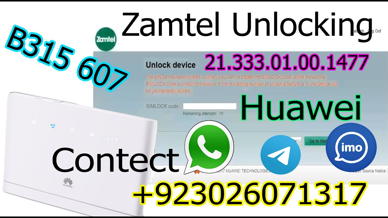 B315s 607 How To Unlock Zamtel 21.327.01.01.1477 WITHOUT OPEN UNLOCK ...