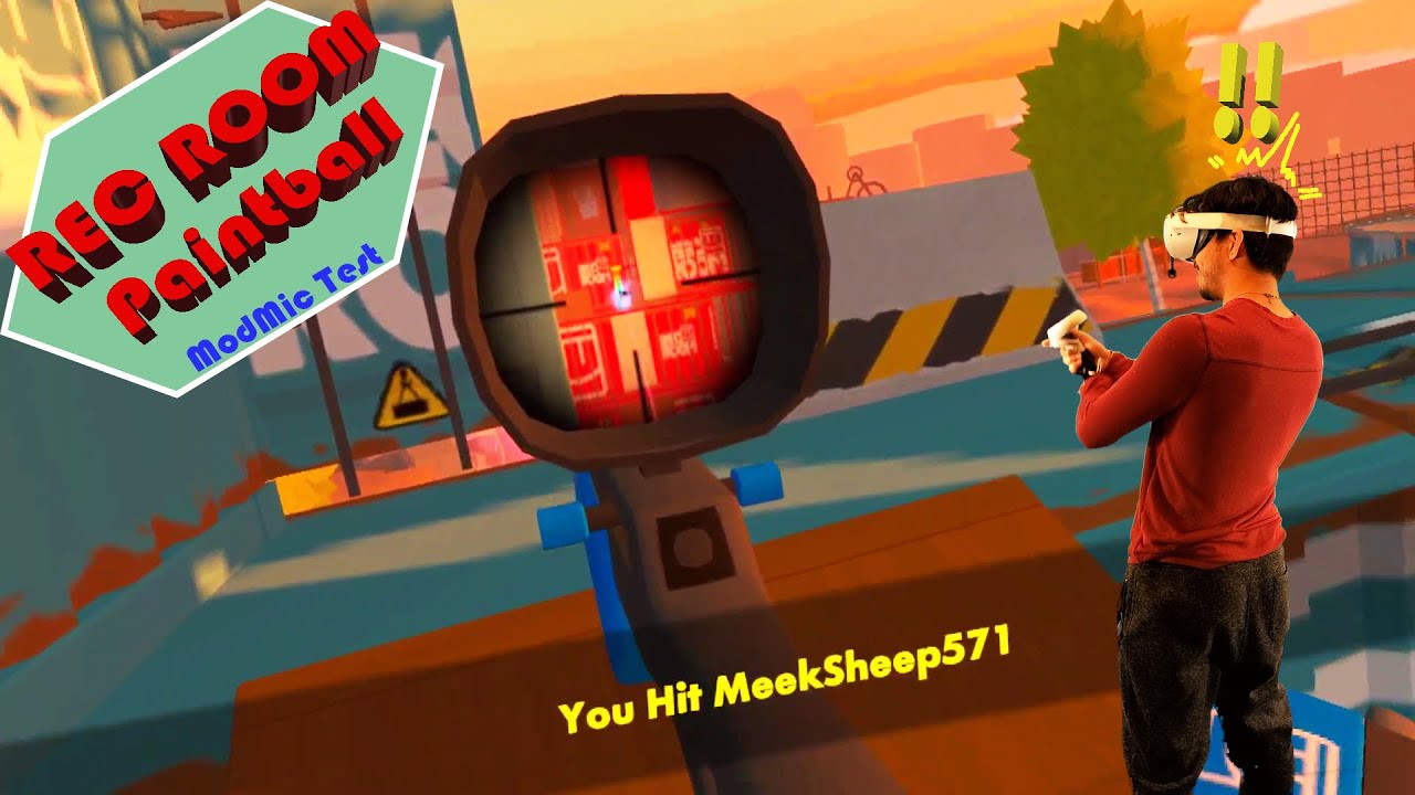 Rec Room Paintball VR Gameplay - Quickplay with ModMic - YouTube