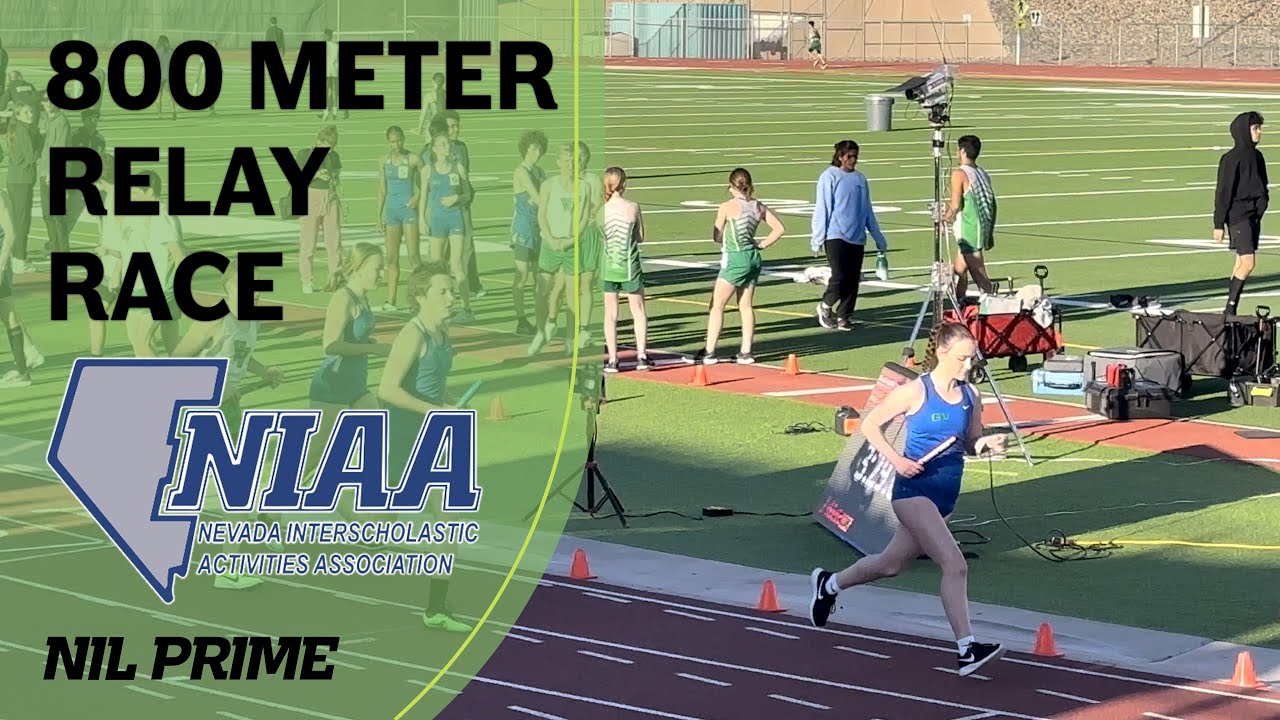 800 Meter Relay Race High School - Nevada Varsity Track - YouTube