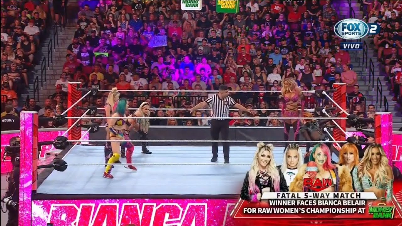 Becky Lynch Vs Asuka Vs Alexa Bliss Vs Liv Morgan Vs Carmella - WWE Raw ...