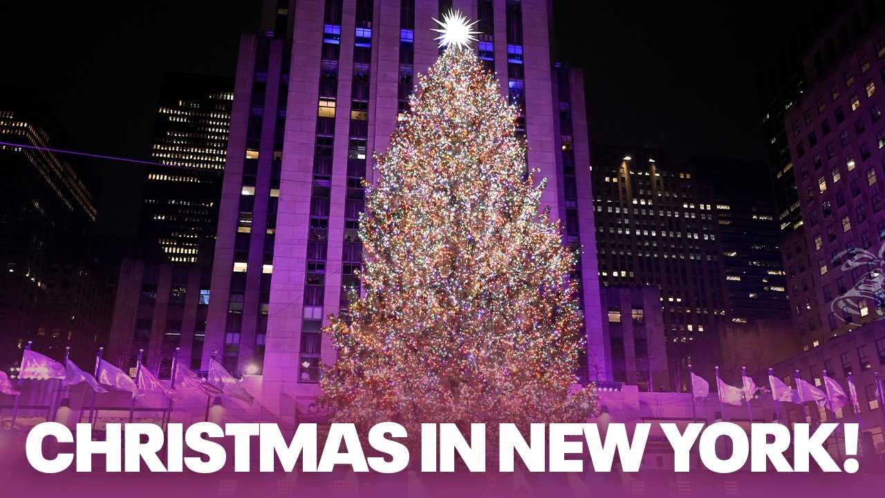 Christmas in New York with holiday instrumental background music 🎅🎄🗽 ...