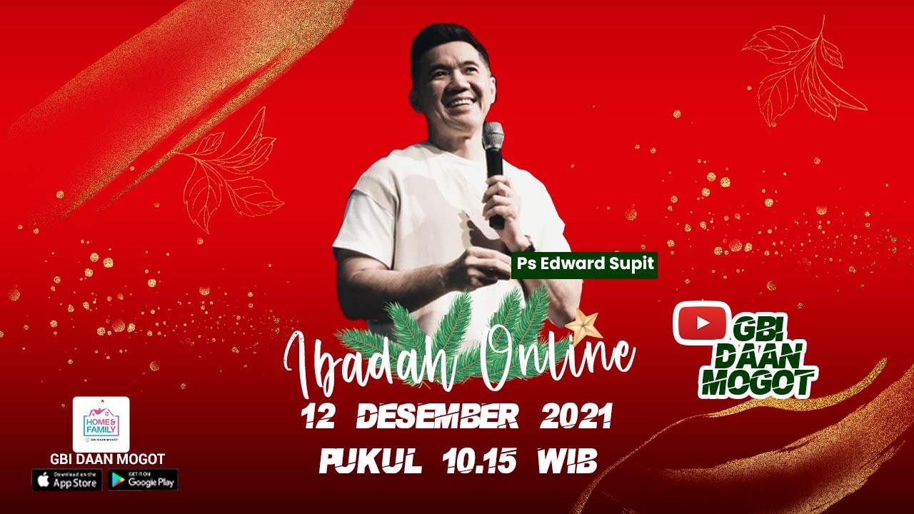 IBADAH ONLINE 12 DES 2021 - Ps. Edward Supit - YouTube