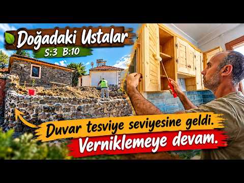 #10 Köyde taş duvar yükseliyor.