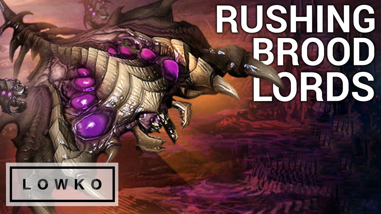StarCraft 2: RUSHING FOR BROOD LORDS! - YouTube