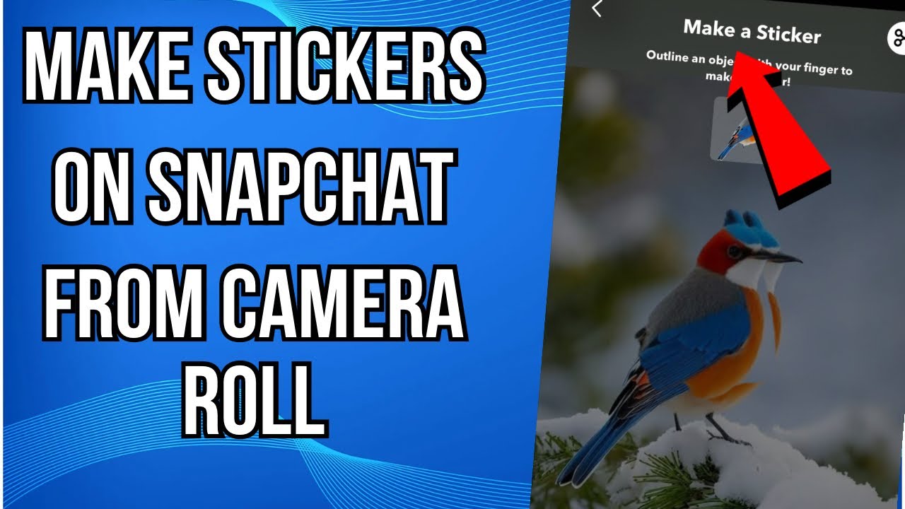 How To Make Stickers On Snapchat From Your Camera Roll - YouTube