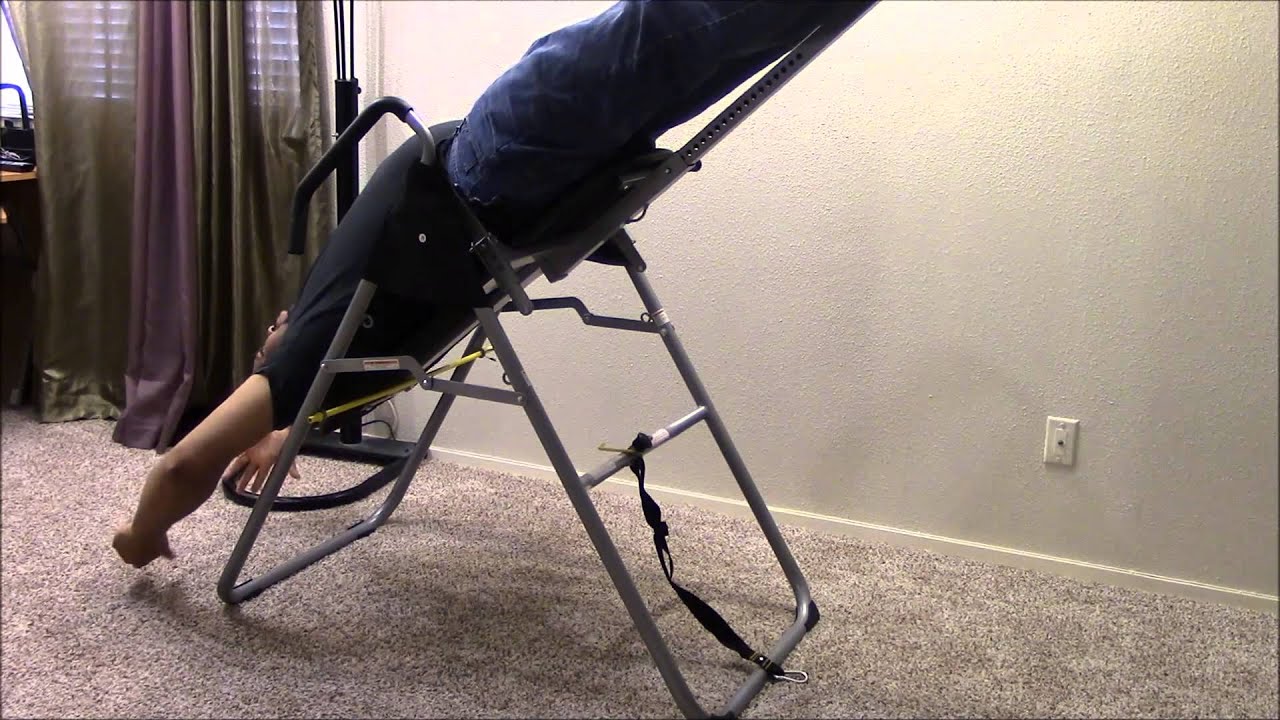 INVERSION GRAVITY TABLE BACK PAIN - YouTube