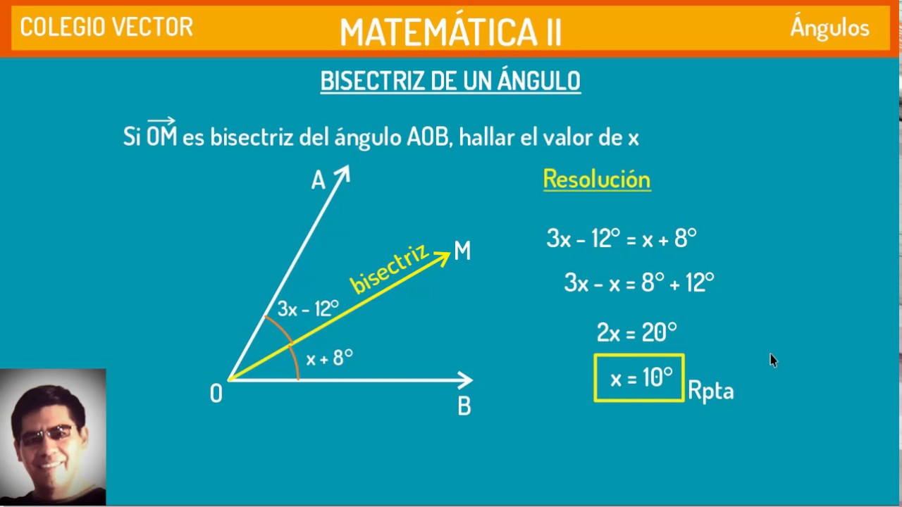 Bisectriz de un angulo - YouTube