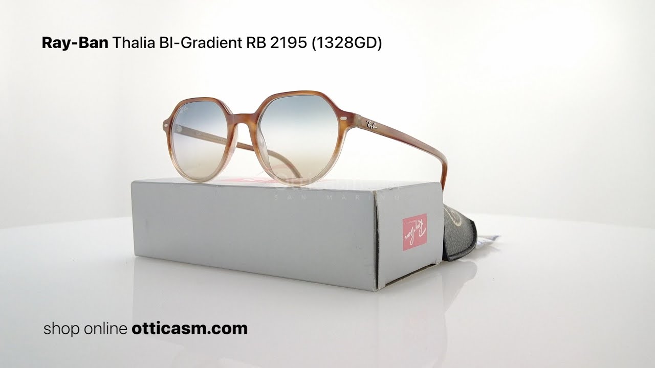 Ray-Ban Thalia BI-Gradient RB 2195 (1328GD) - YouTube