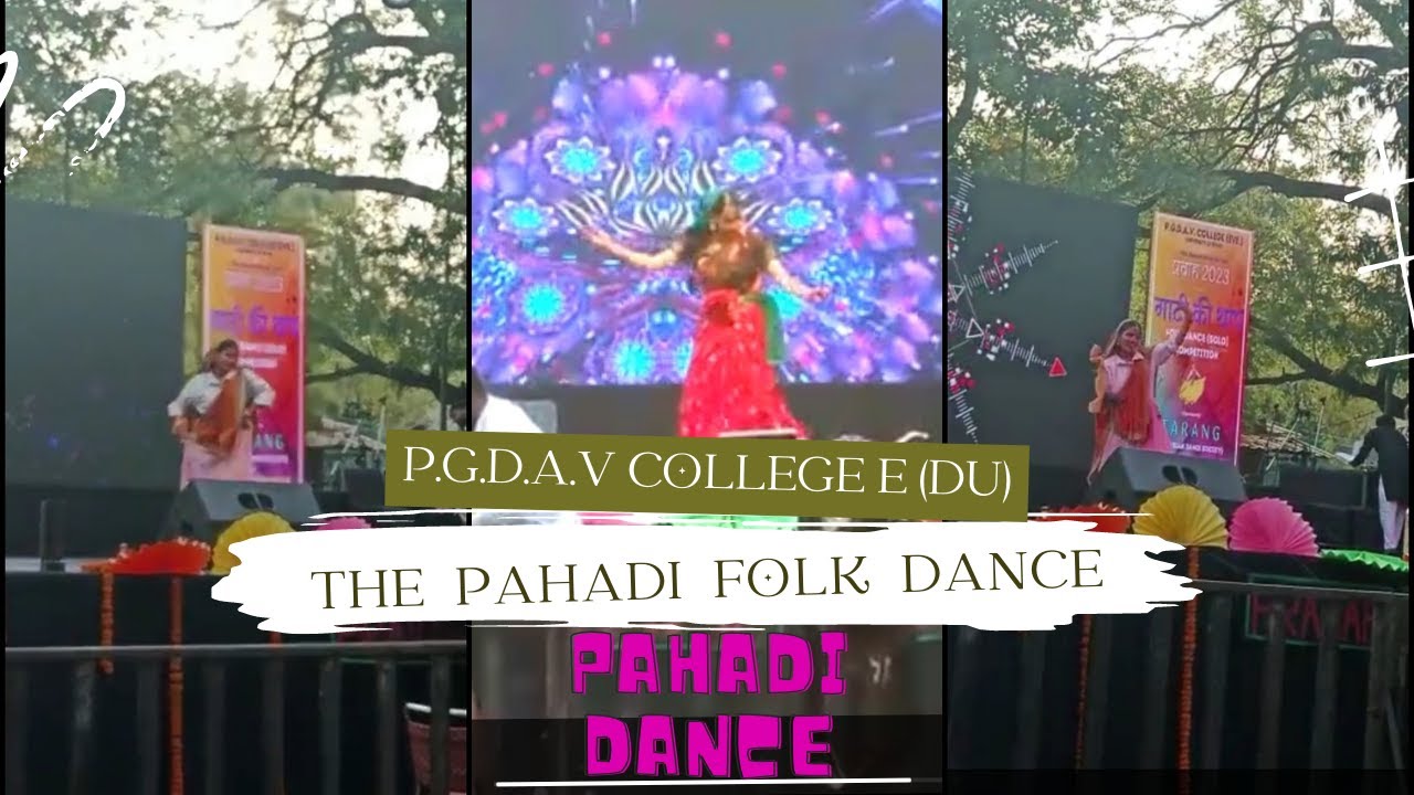 Pahadi Girl Dance Performance | PGDAV (EVE.)| Delhi University ...