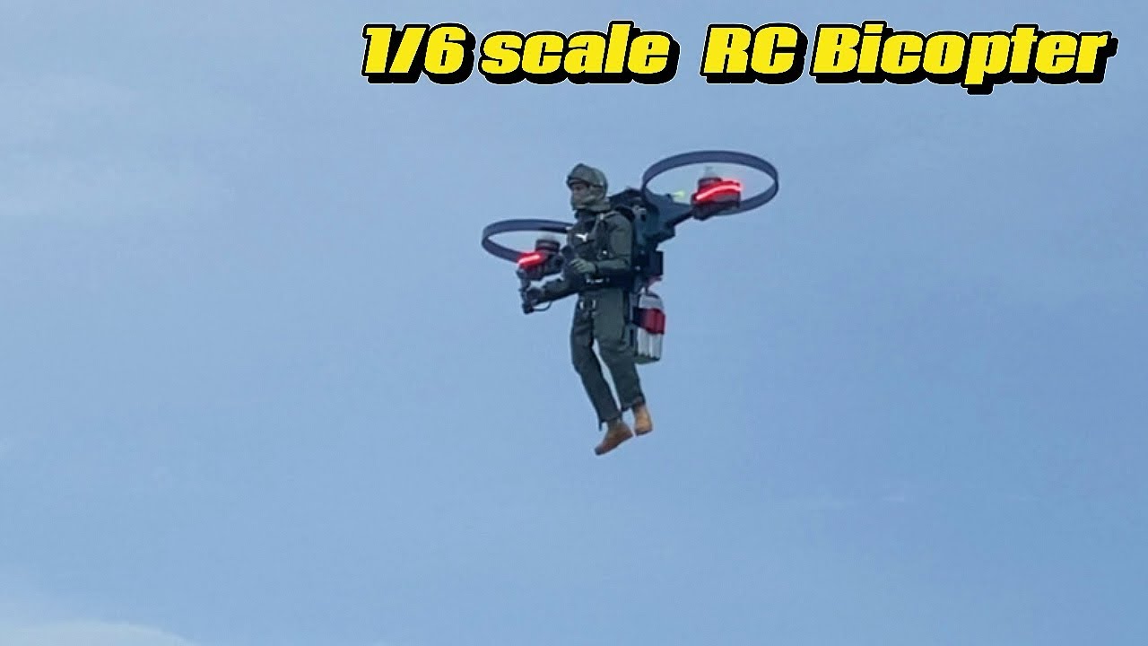 RC Bicopter 1/6 Scale - YouTube