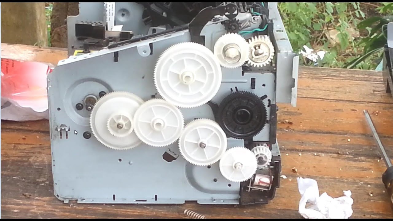 M125a working printer និយាយពីគ្រឿងក្នុងម៉ាស៊ីនព្រីន - YouTube