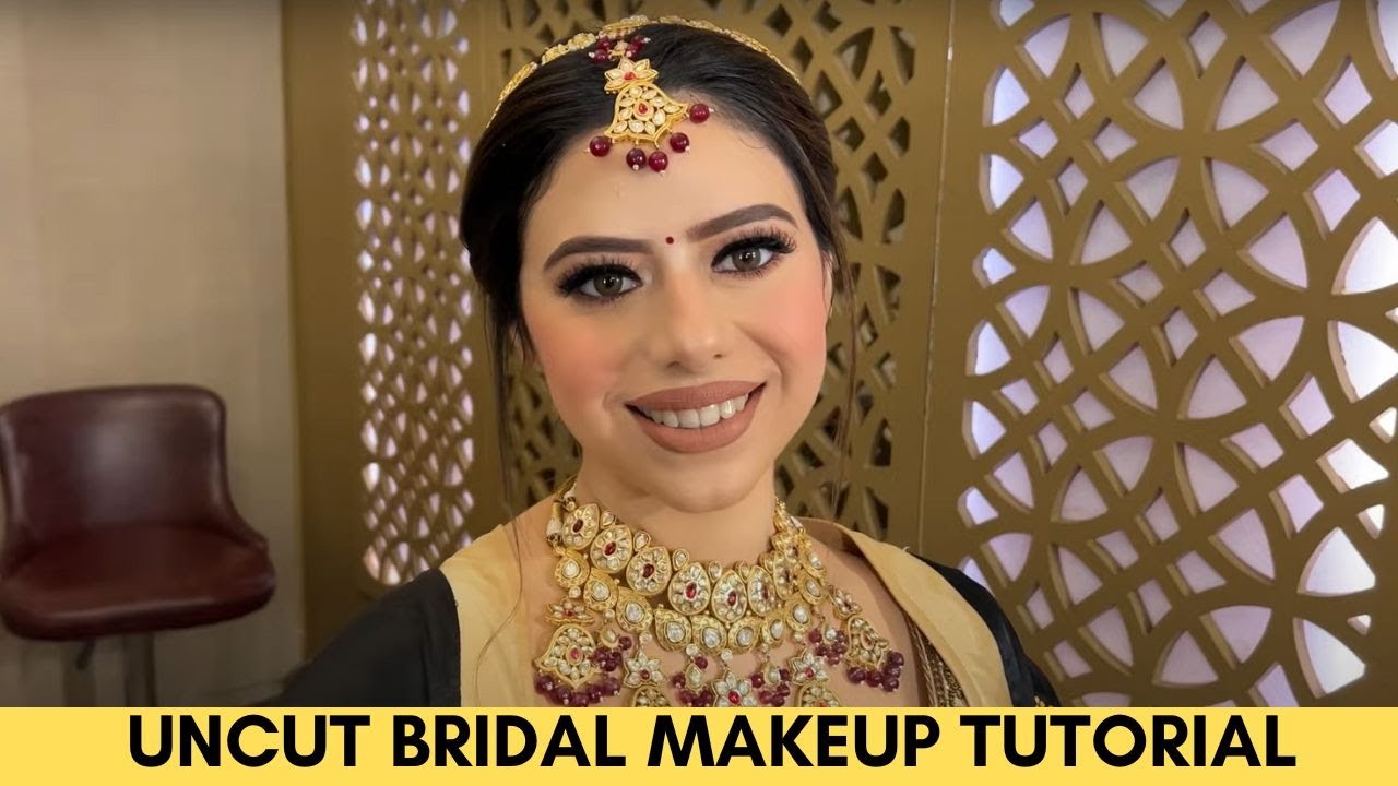 GLAM BRIDAL MAKEUP TUTORIAL by @SakshiGuptaMakeupStudioAcademy in ...
