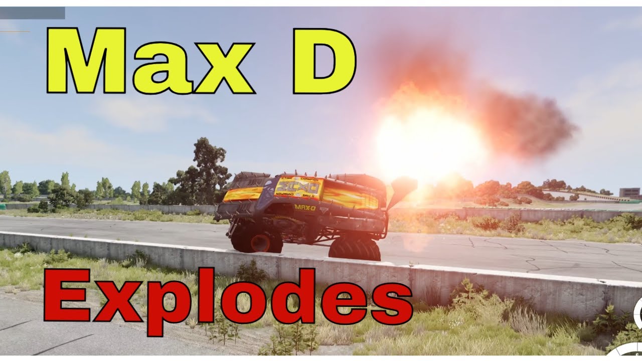 Max D Engine Explode! MonsterJam Crazy - YouTube