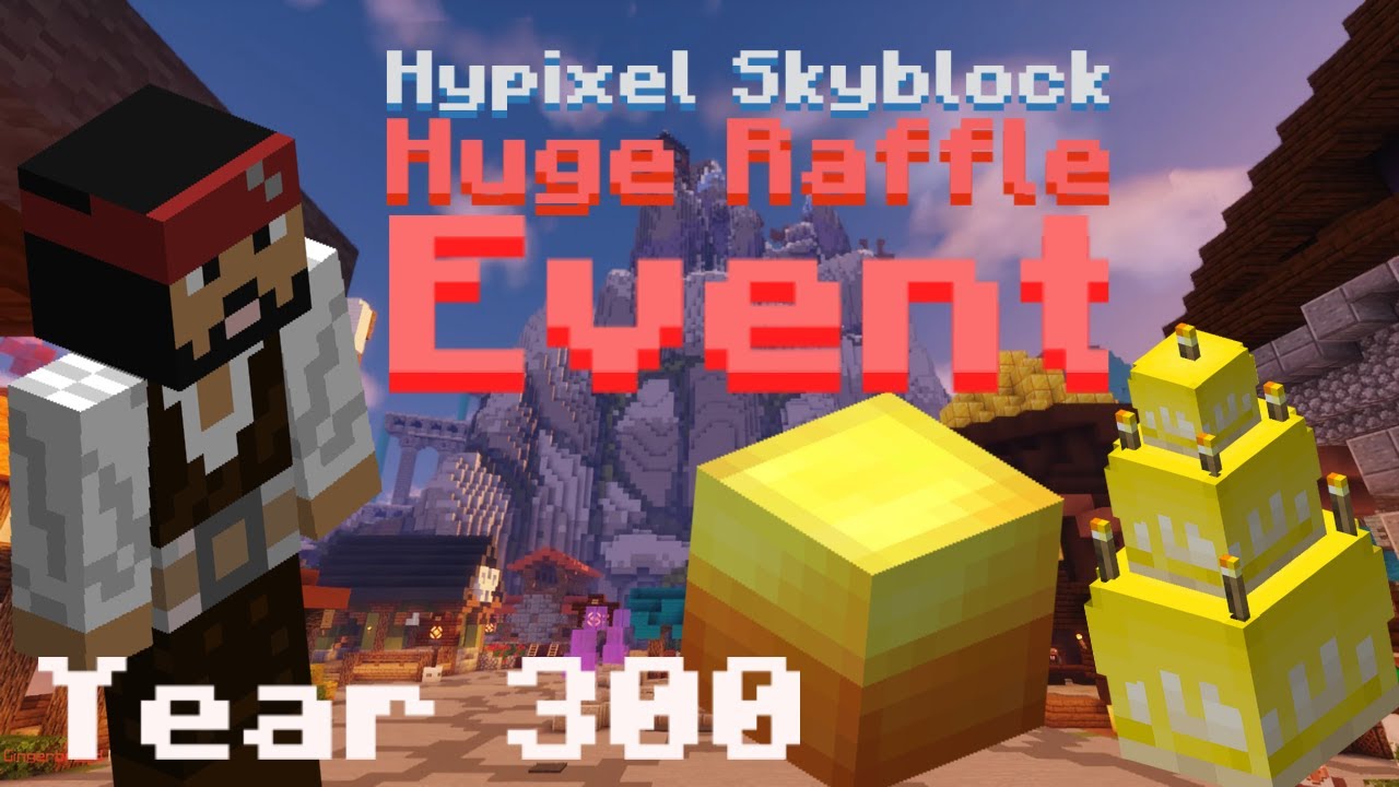 Hypixel Skyblock 300 Year Raflle Stream *LIVE* #minecraft #live #skyblock - YouTube