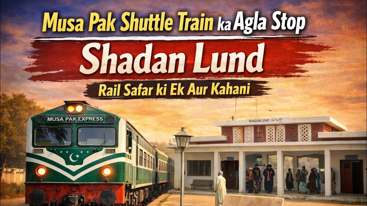 Musa Pak Shuttle Train ka Agla Stop | Shadan Lund – Rail Safar ki Ek ...