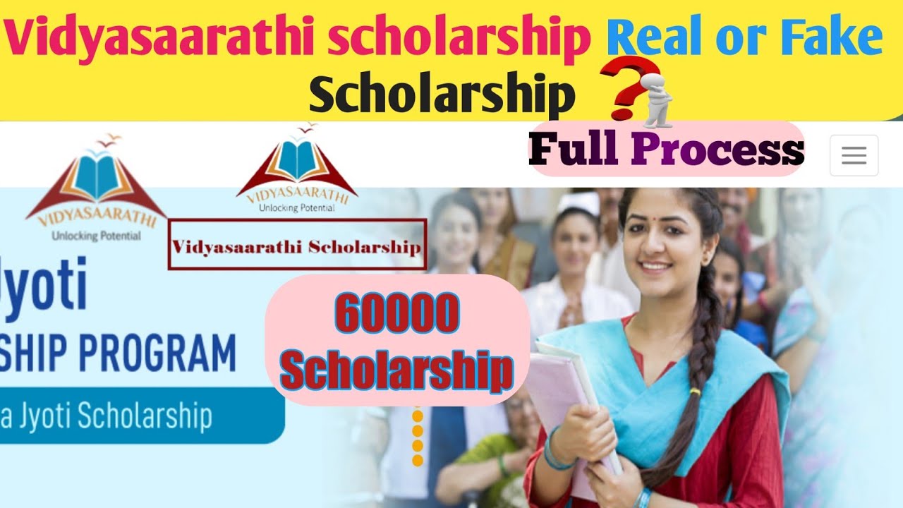 Vidyasaarathi scholarship Real Or Fake Scholarship || Vidyasaarathi ...