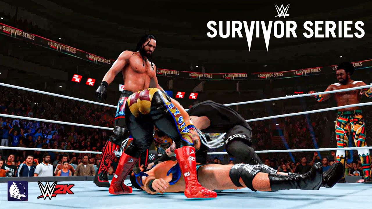 WWE 2K Team Raw vs. Team SmackDown Epic Gameplay (Survivor Series 2021 ...