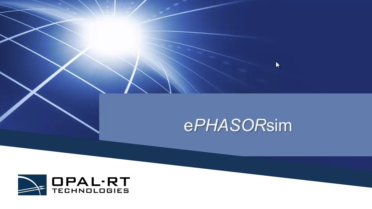 ePHASORsim presentation, at RT13 - YouTube
