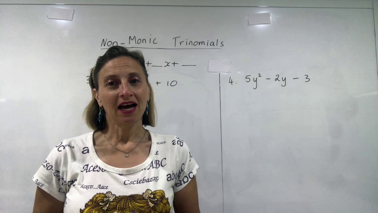 Factorising Non Monic trinomials quadratics by Heidi Postle - YouTube