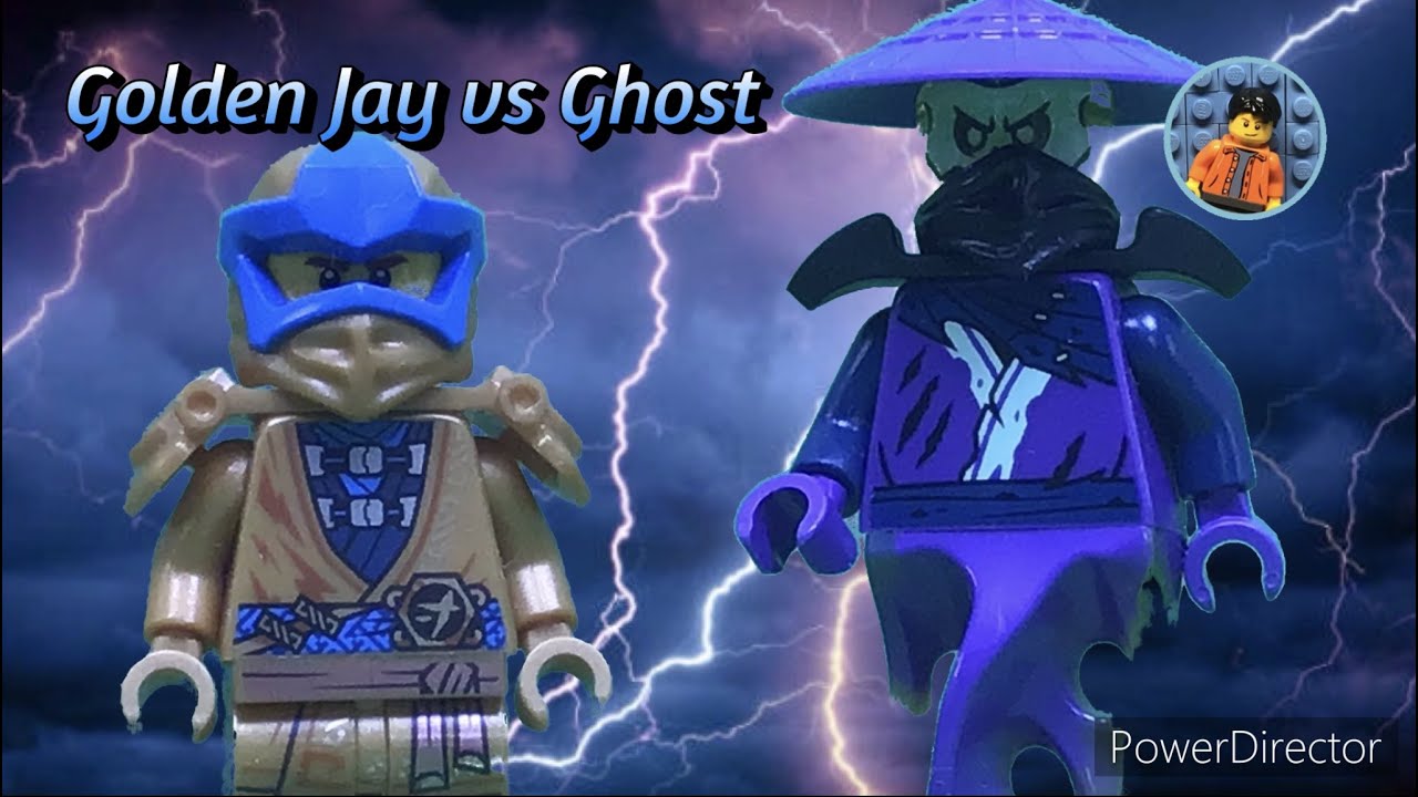 Golden Jay vs Ghost - Lego Ninjago stop-motion animation battle - YouTube