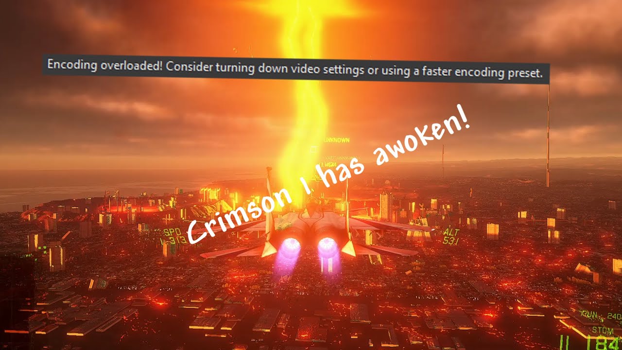 Project Wingman - Crimson 1 bossfight except the music is replaced by ...