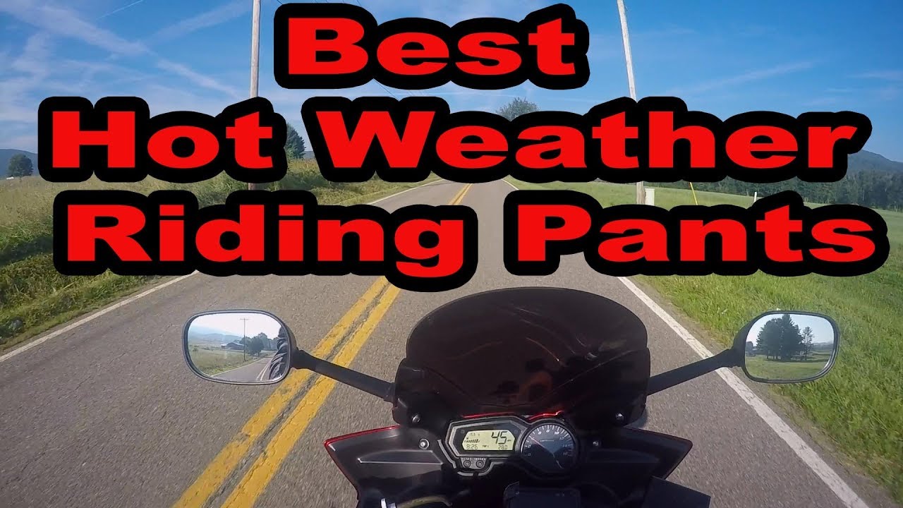 Best Hot Weather Riding Pants - YouTube