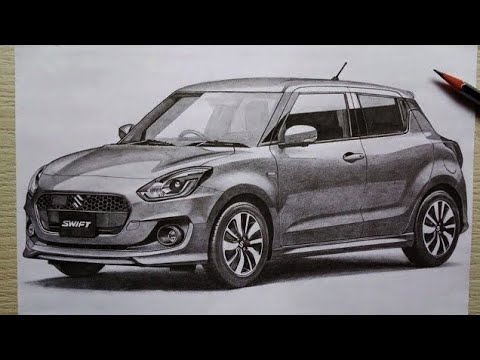 Maruti Suzuki Swift Pencil Sketch🔥 - YouTube