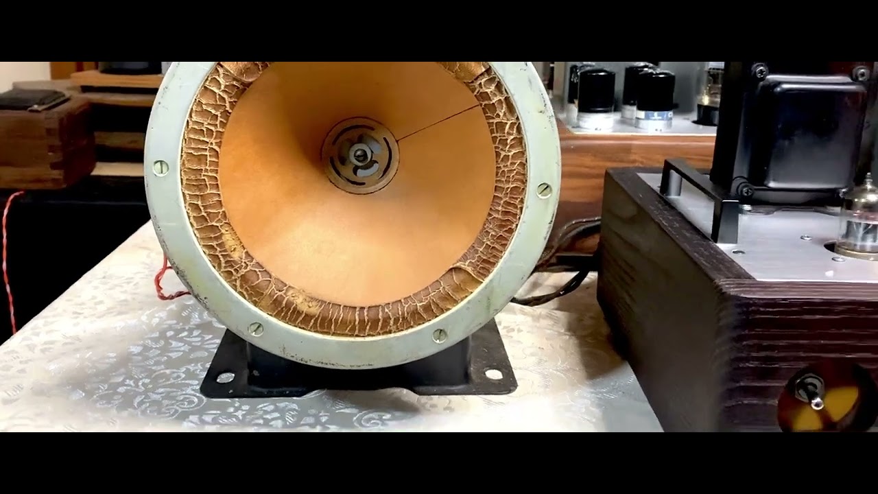 30s year RCA field coil speaker with power supply 801A - YouTube