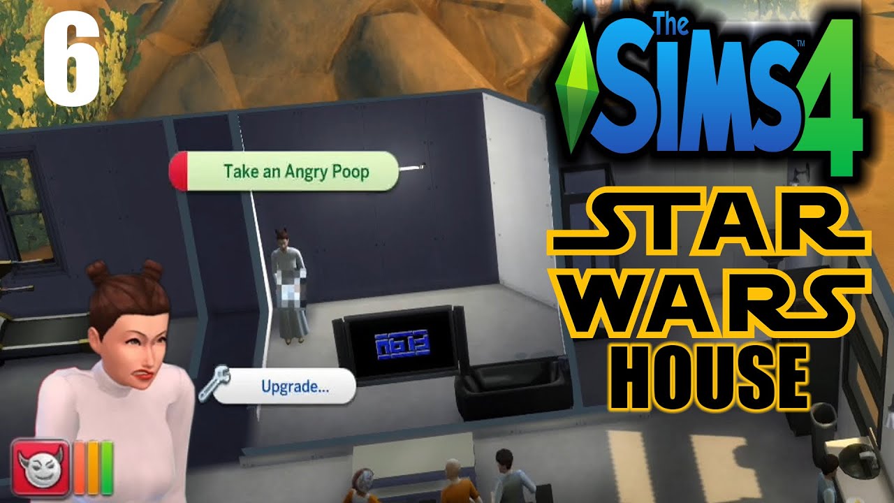 Leia Takes an Angry Poop | Sims 4 Star Wars House - YouTube
