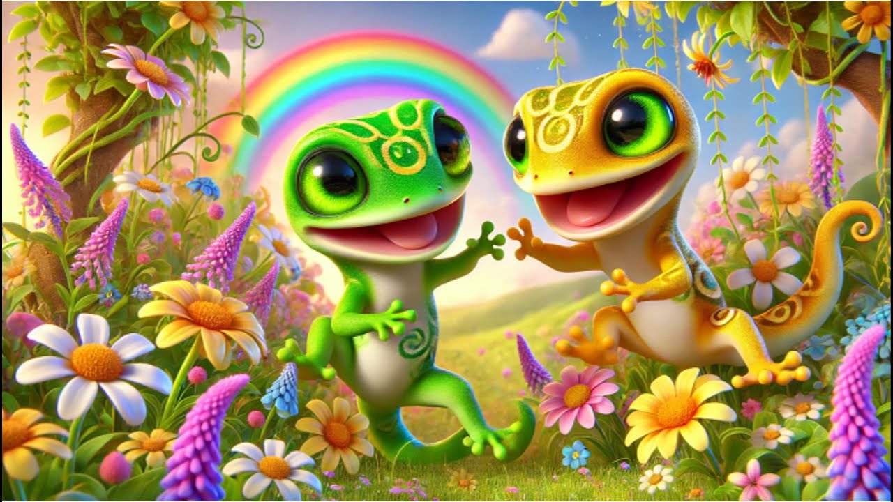 🦎 Two Little Lizards - A Kid Song About Play & Friendship - YouTube